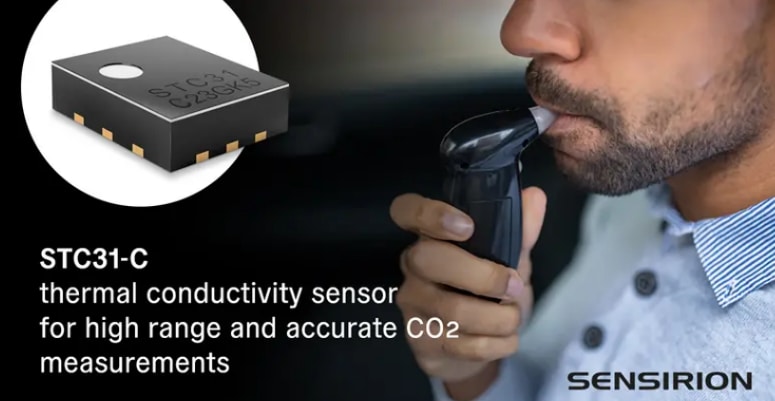 STC31-C Thermal Conductivity Sensor for CO2 - Sensirion | Mouser